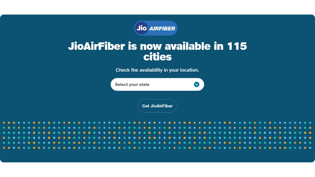 Jio AirFiber availability expands to 115 cities in India; check if it ...