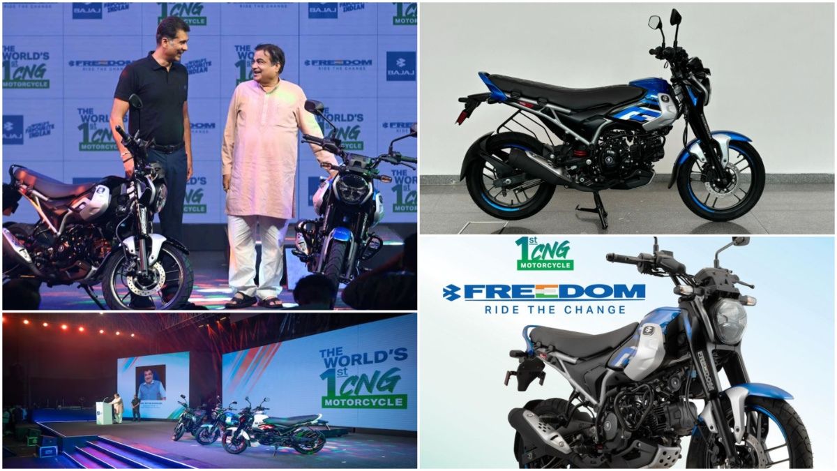World's first CNG-powered bike 'Freedom 125' launched by Bajaj Auto at ...