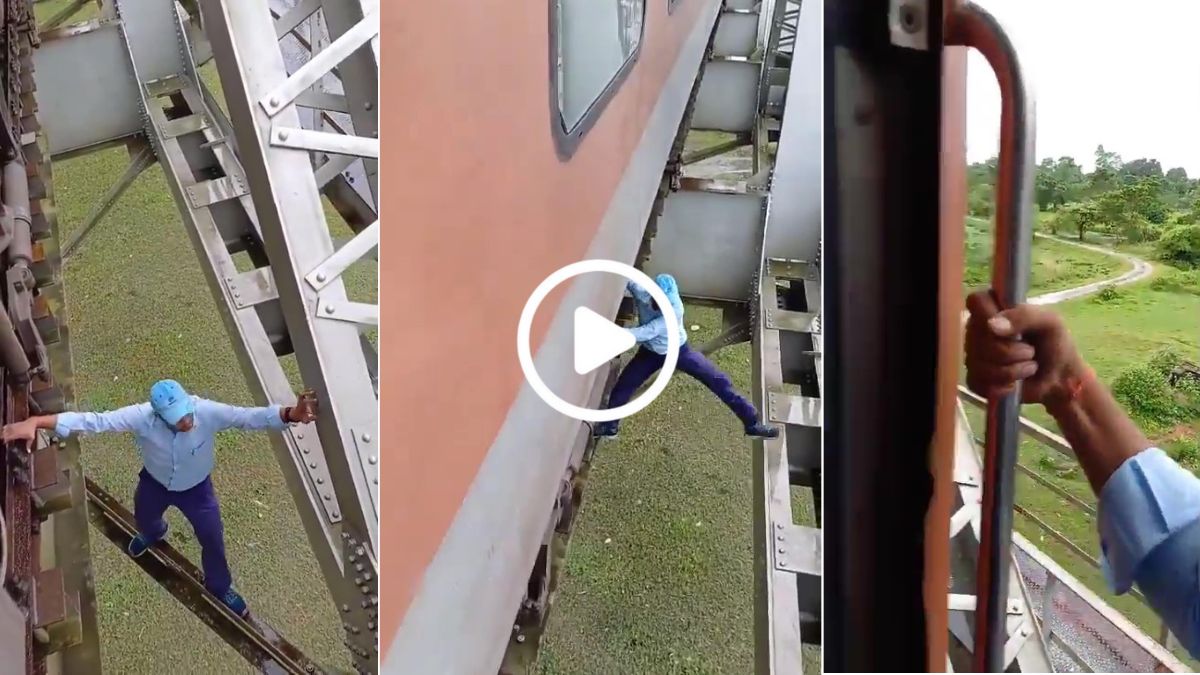 Viral Video Shows Loco Pilot Risking Life to Restart Train Stuck on a Bridge - PuneNow