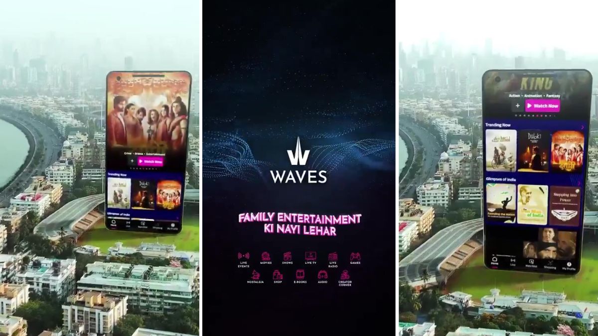New 'Waves' OTT App Launched by Prasar Bharti: Brings Back TV Nostalgia with Family-Friendly ...