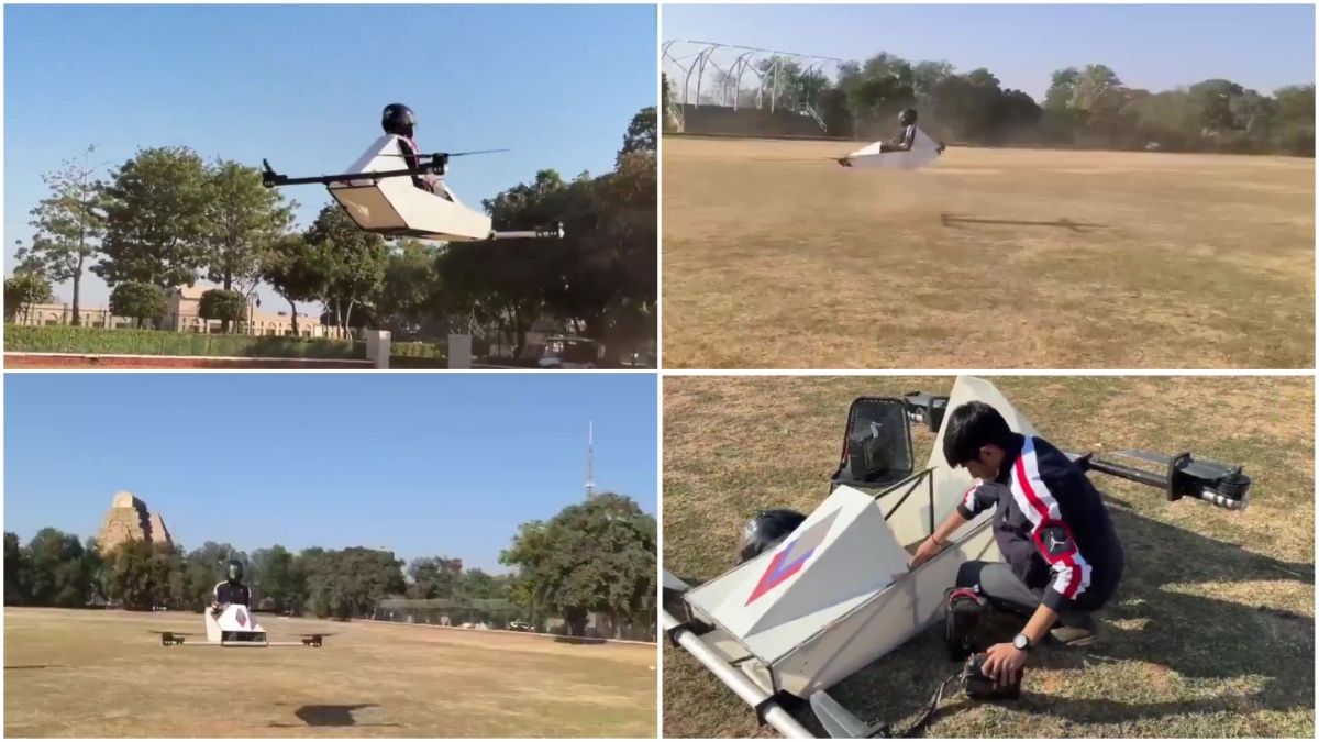 Watch | Gwalior Student Builds Single-Seater Drone Capable of Carrying a Human; Anand Mahindra ...