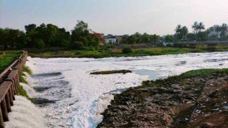 Pune: Indrayani River Pollution Sparks Concern as Foam Reappears - PuneNow