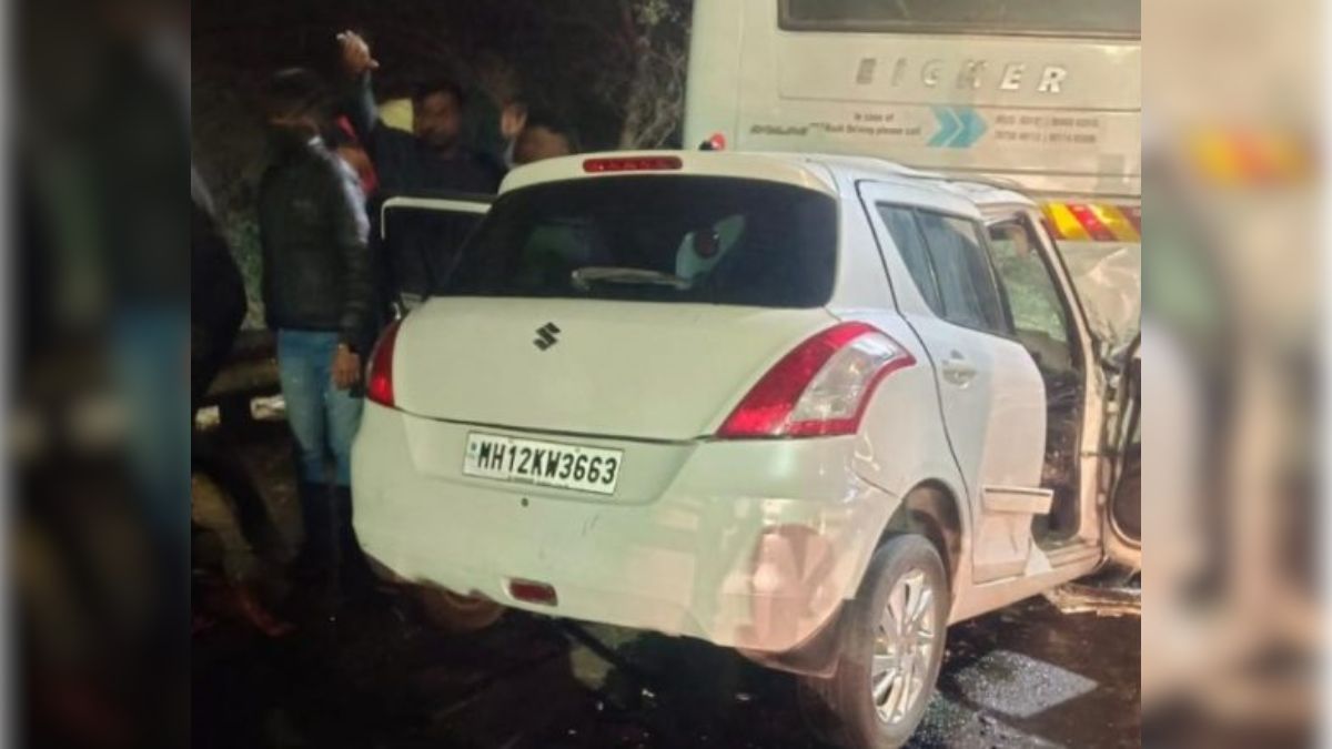 Pune: Car Collides with Stationary Bus near Navale Bridge; Two Dead ...
