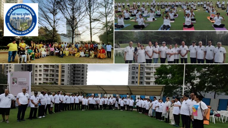 Pune: Blue Ridge Residents Unite Through Yoga for Health, Happiness ...