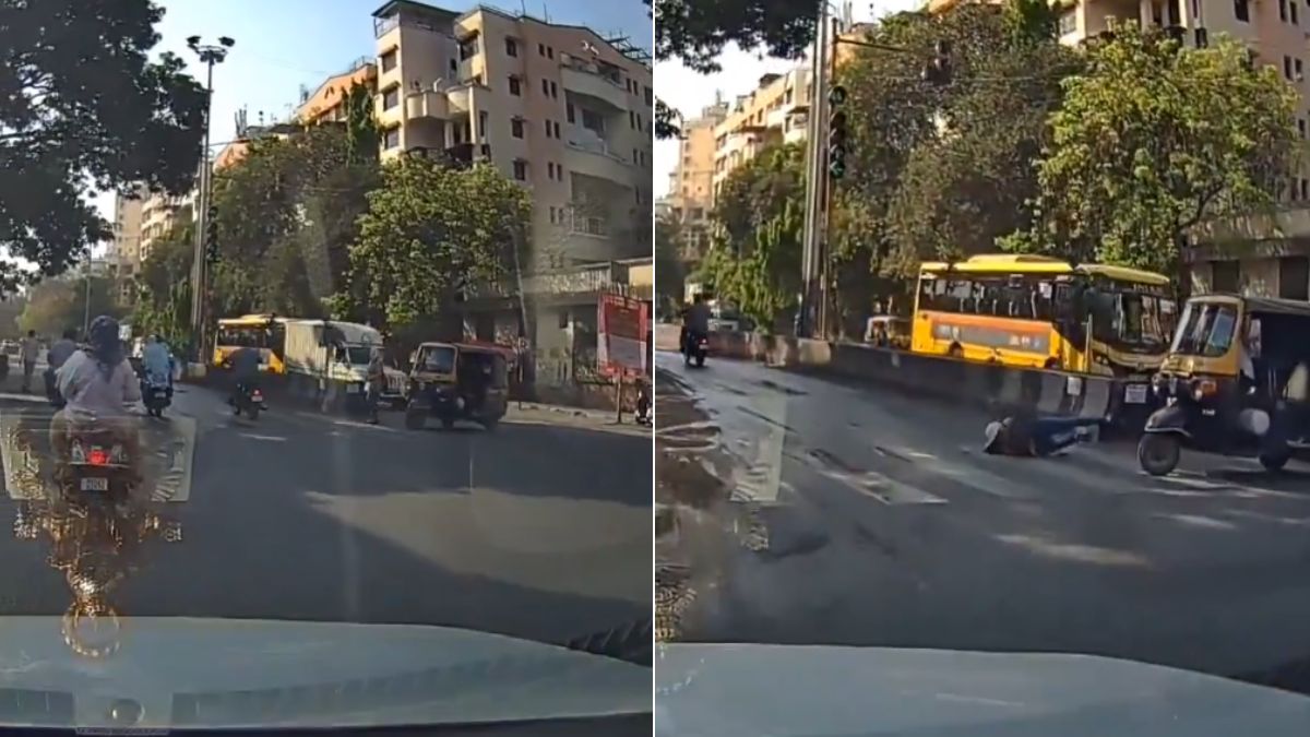 Pune: Woman Hit by Reckless Auto-Rickshaw Driver in Shocking Viral ...