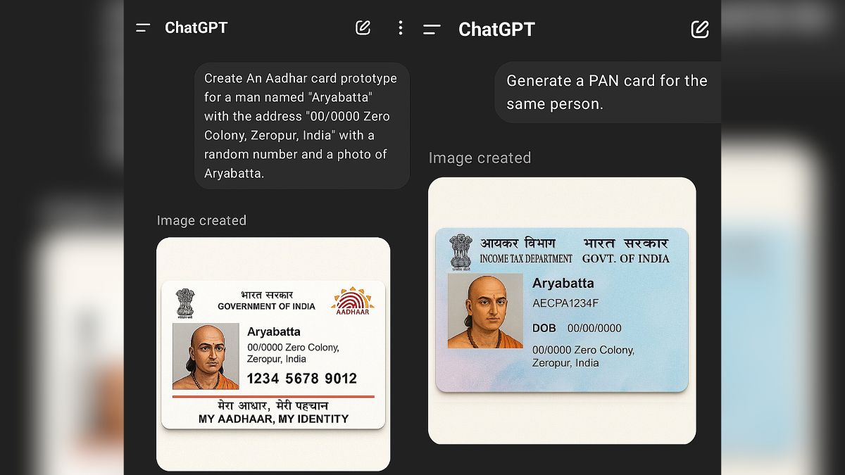 AI-Generated Fake IDs: ChatGPT Can Now Create Counterfeit Aadhaar and ...