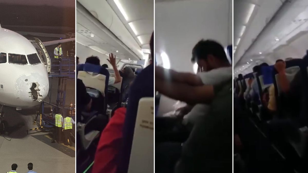 Terrifying Mid-Air Turbulence: IndiGo Flight Hits Hailstorm, Lands ...