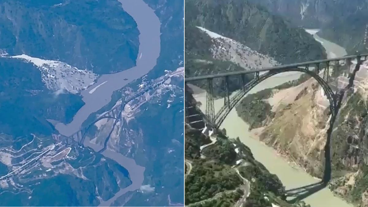 Chenab Rail Bridge Becomes a Scenic Highlight for Srinagar Flights ...