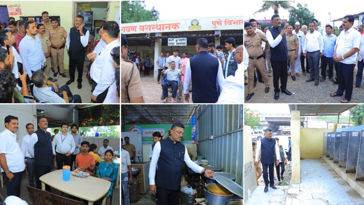Pune: Transport Minister Pratap Sarnaik Inspects ST Stops on Pune ...