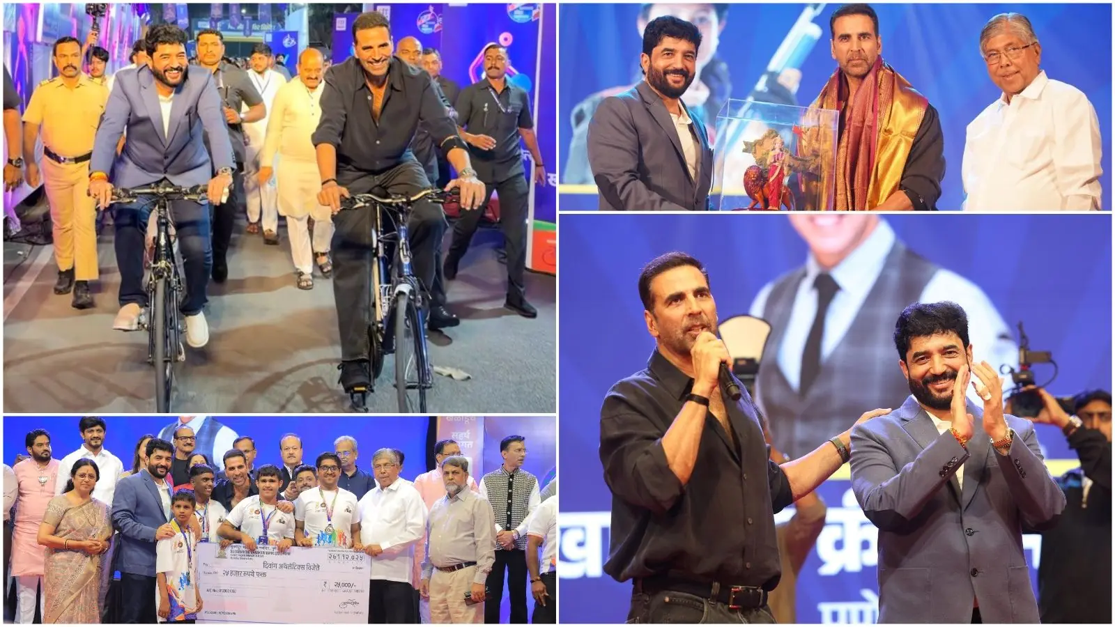 Akshay Kumar Graces Grand Finale of First MP Sports Festival in Pune as ...