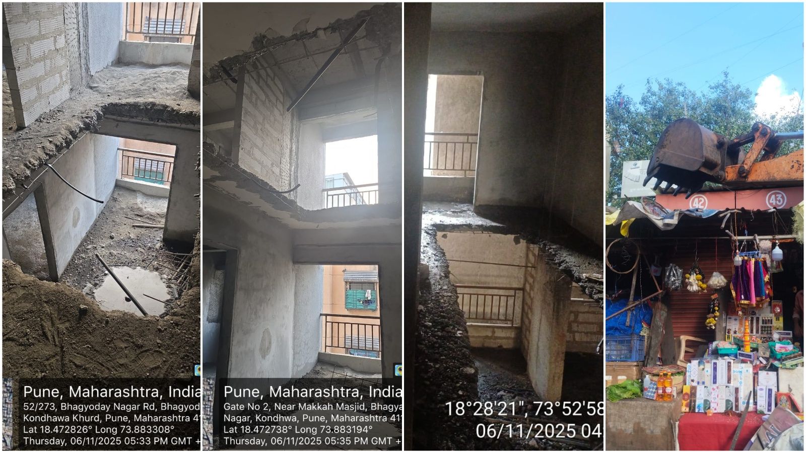 Pune: PMC Cracks Down on Illegal Constructions and Encroachments in Kasba and Kondhwa Areas-PuneNow