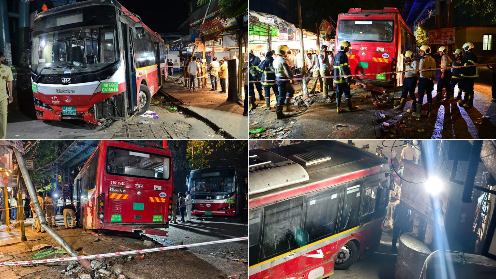 Mumbai Bhandup Bus Accident: 4 Killed, 10 Injured as BEST Bus Mows Down ...