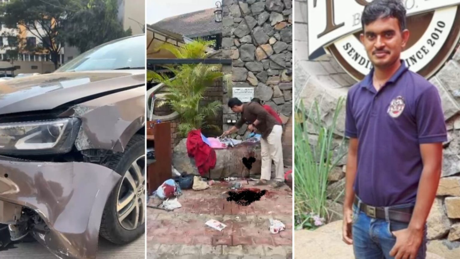 Techie Rams Car Into Valet Counter in Kalyani Nagar, Valet Attendant ...