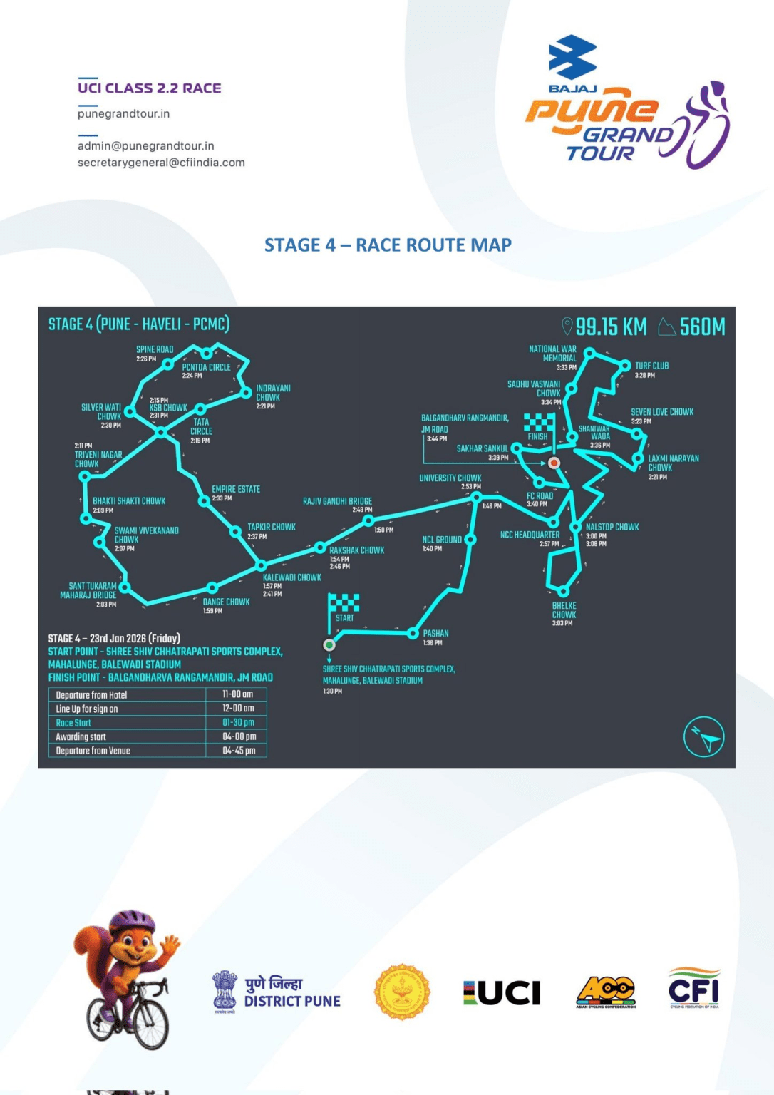 Pune Traffic Alert: Major Road Closures for Pune Grand Tour Stage 4 on ...