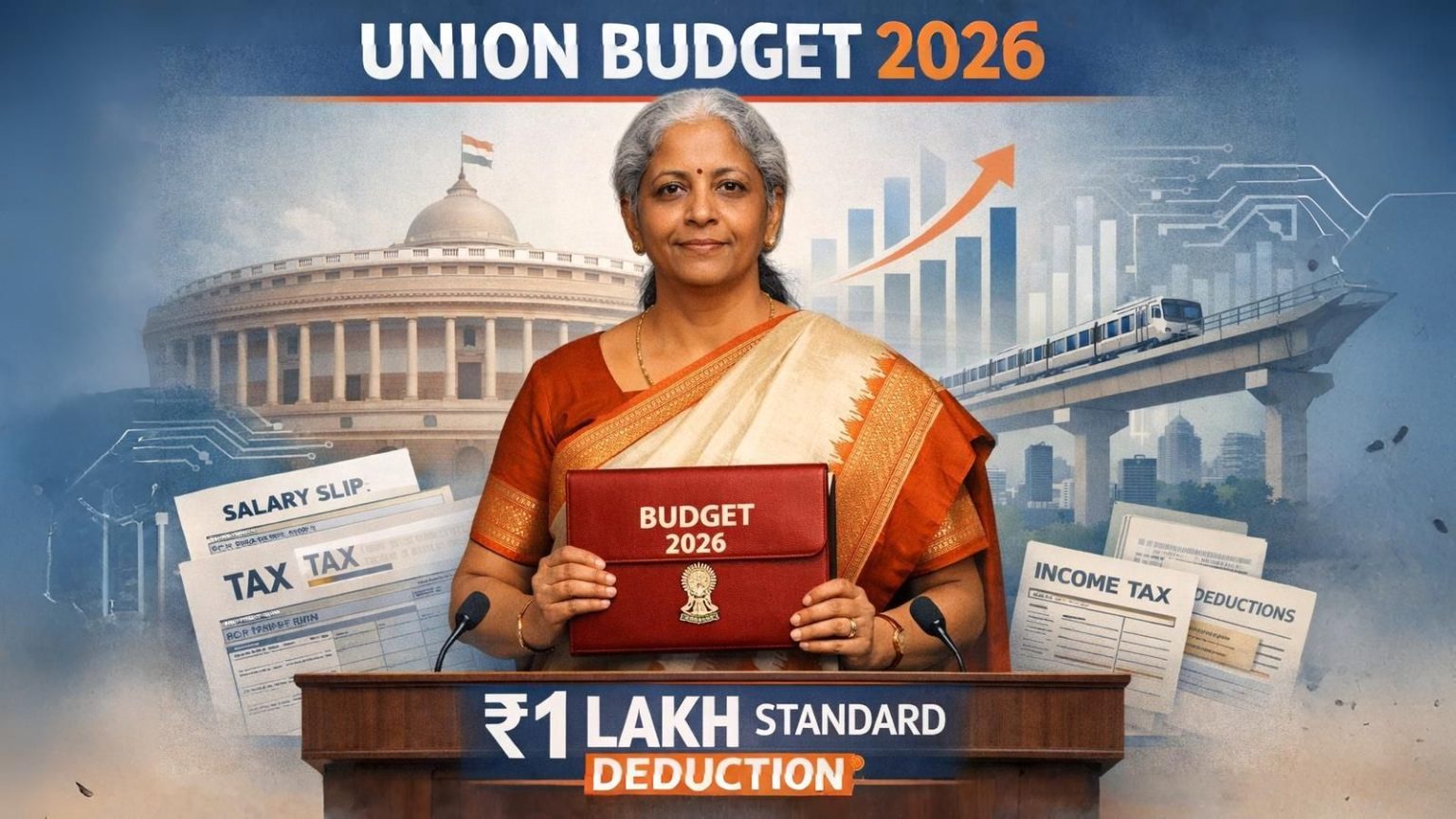 Union Budget 2026: New Tax Slabs Announced, Standard Deduction Hiked to ...